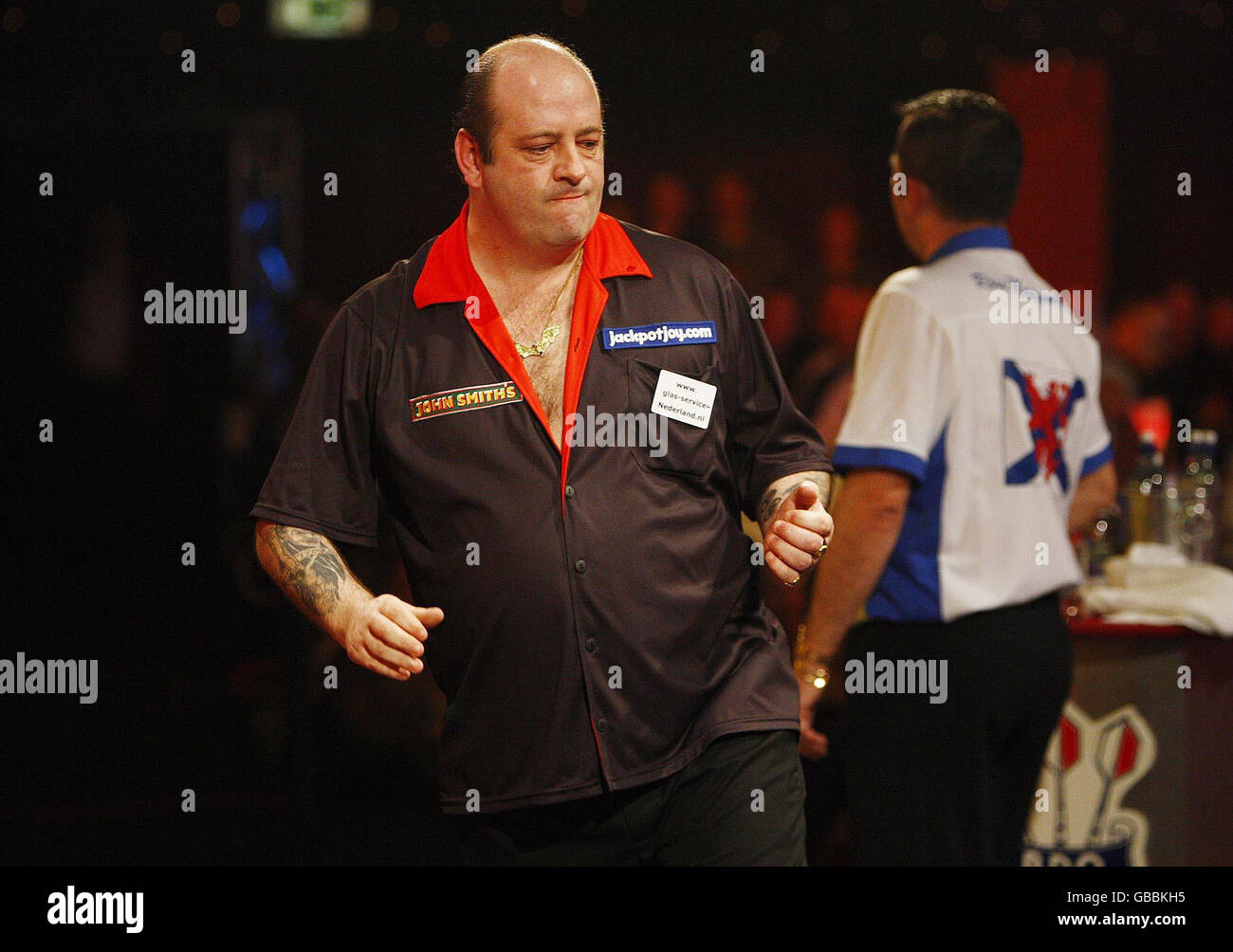 England's Ted Hankey reacts in his match against Scotland's Ross ...