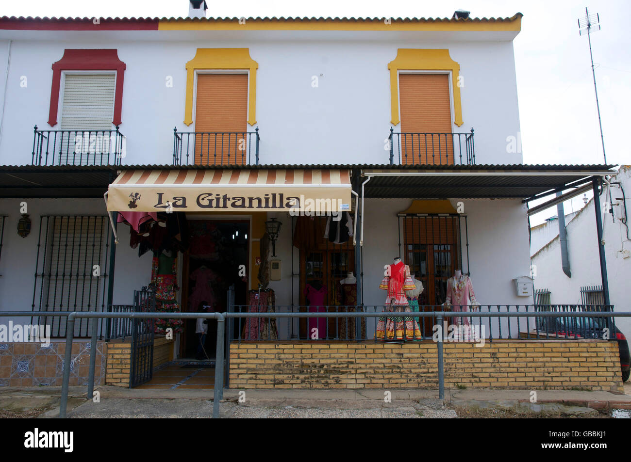 Spanish village street hi-res stock photography and images - Alamy