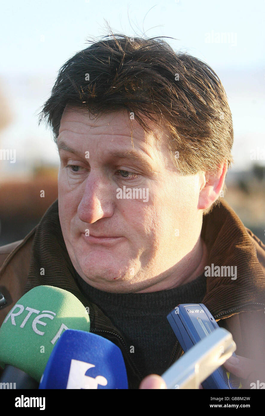 Shift worker Denis O'Brian leaving the Dell plant in Raheen, Co ...