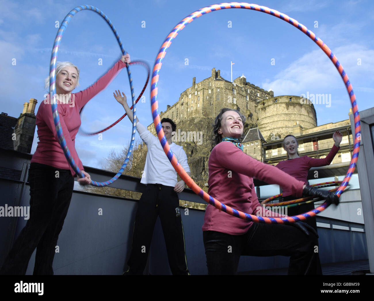 (left to right) Leigh Robieson-Cleaver, Matt Roe, teacher Fiona Blair ...
