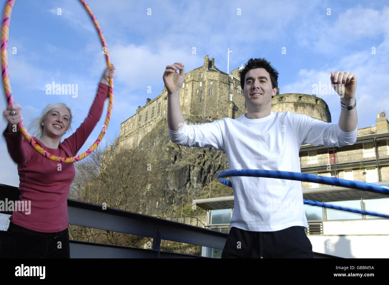 (left to right) Robieson-Cleaver and Matt Roe from Edinburgh's Dance ...