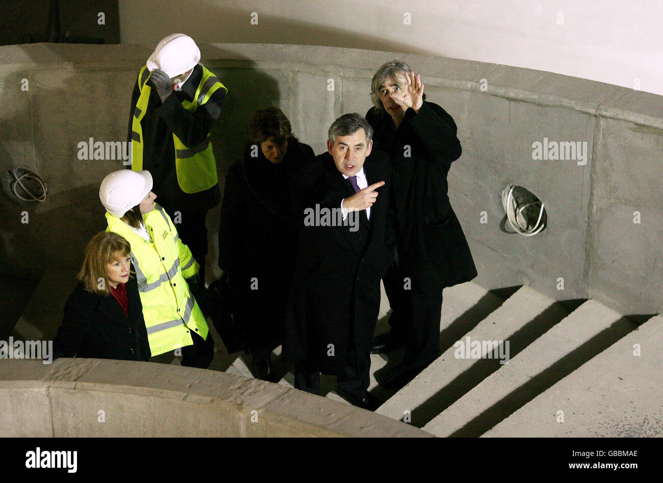 Left to right from centre prime minister gordon brown hi-res stock ...