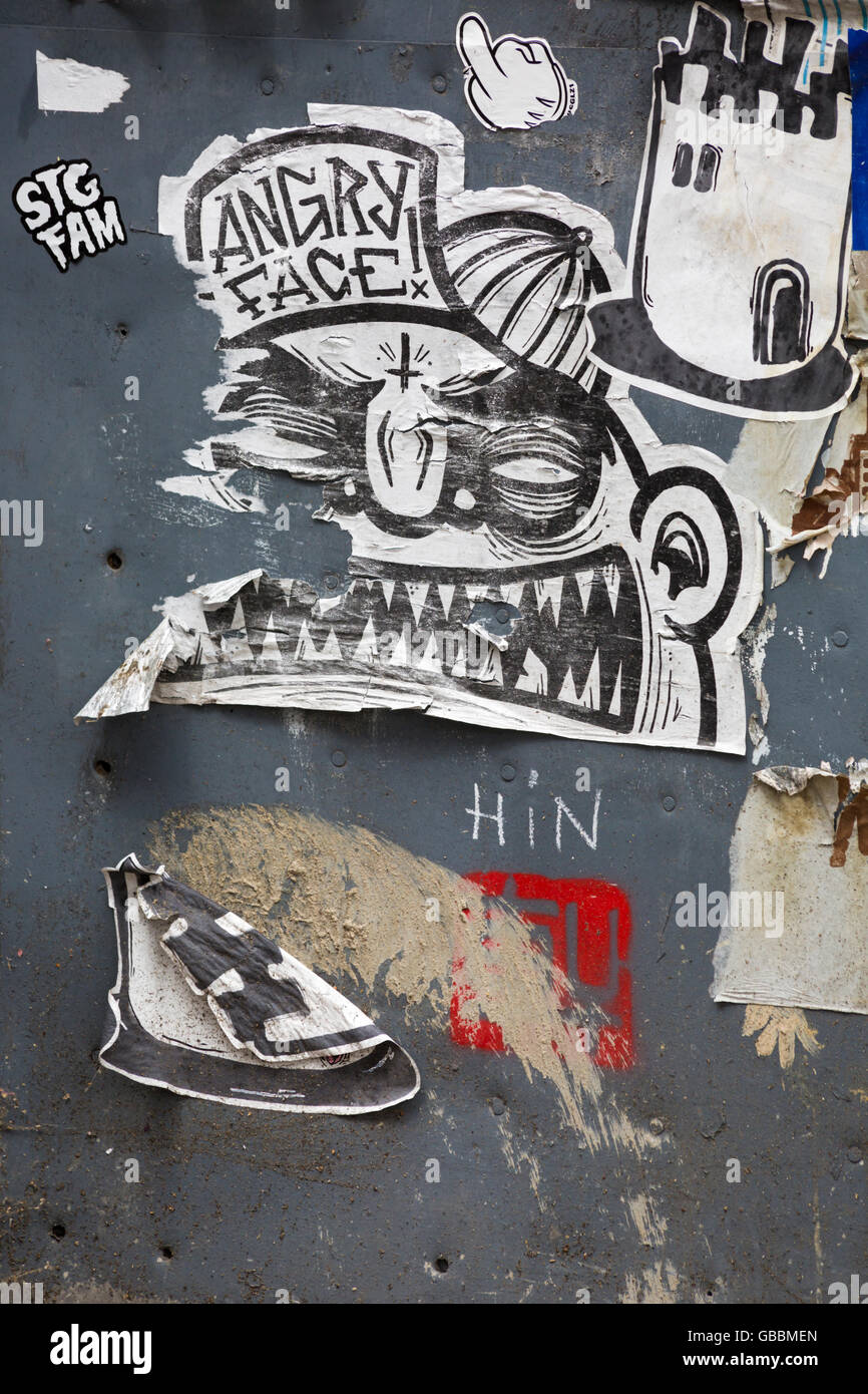 Ripped torn wall poster hi-res stock photography and images - Alamy