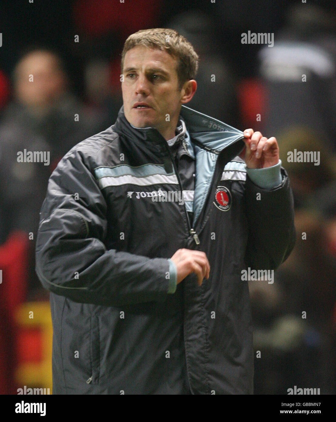 Charlton Athletic's manager Phil Parkinson during the Coca-Cola ...
