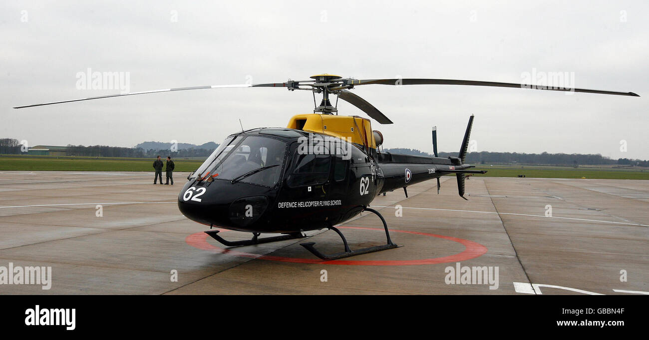 A helicopter at RAF Shawbury, where Prince William will be training to ...