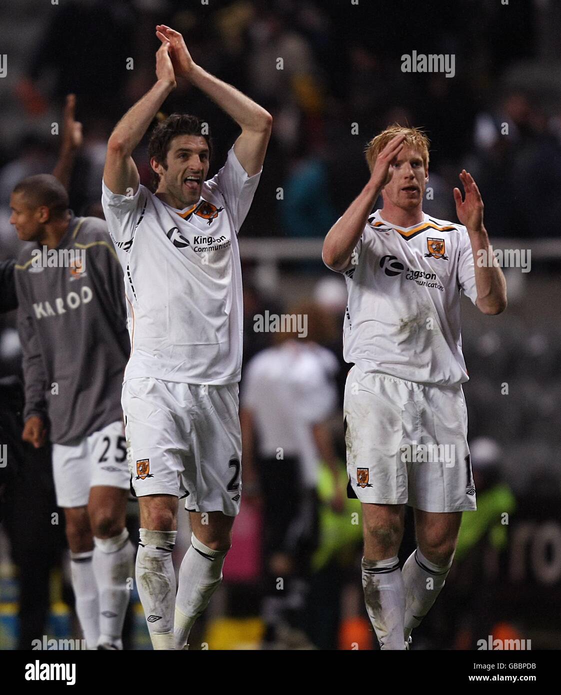 Hull City's Samuel Ricketts (left) and Paul McShane celebrate their ...