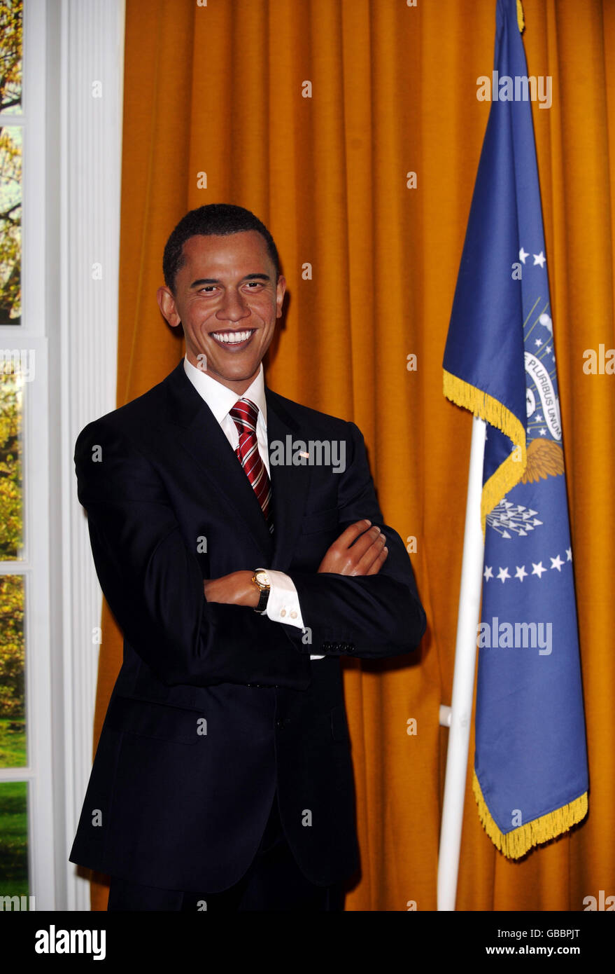 A new waxwork of Barack Obama takes up residence in a recreation of the ...