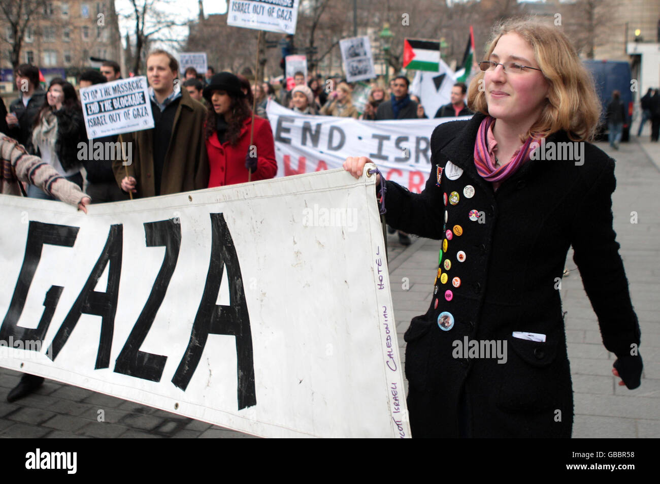 Edinburgh University protest Stock Photo - Alamy