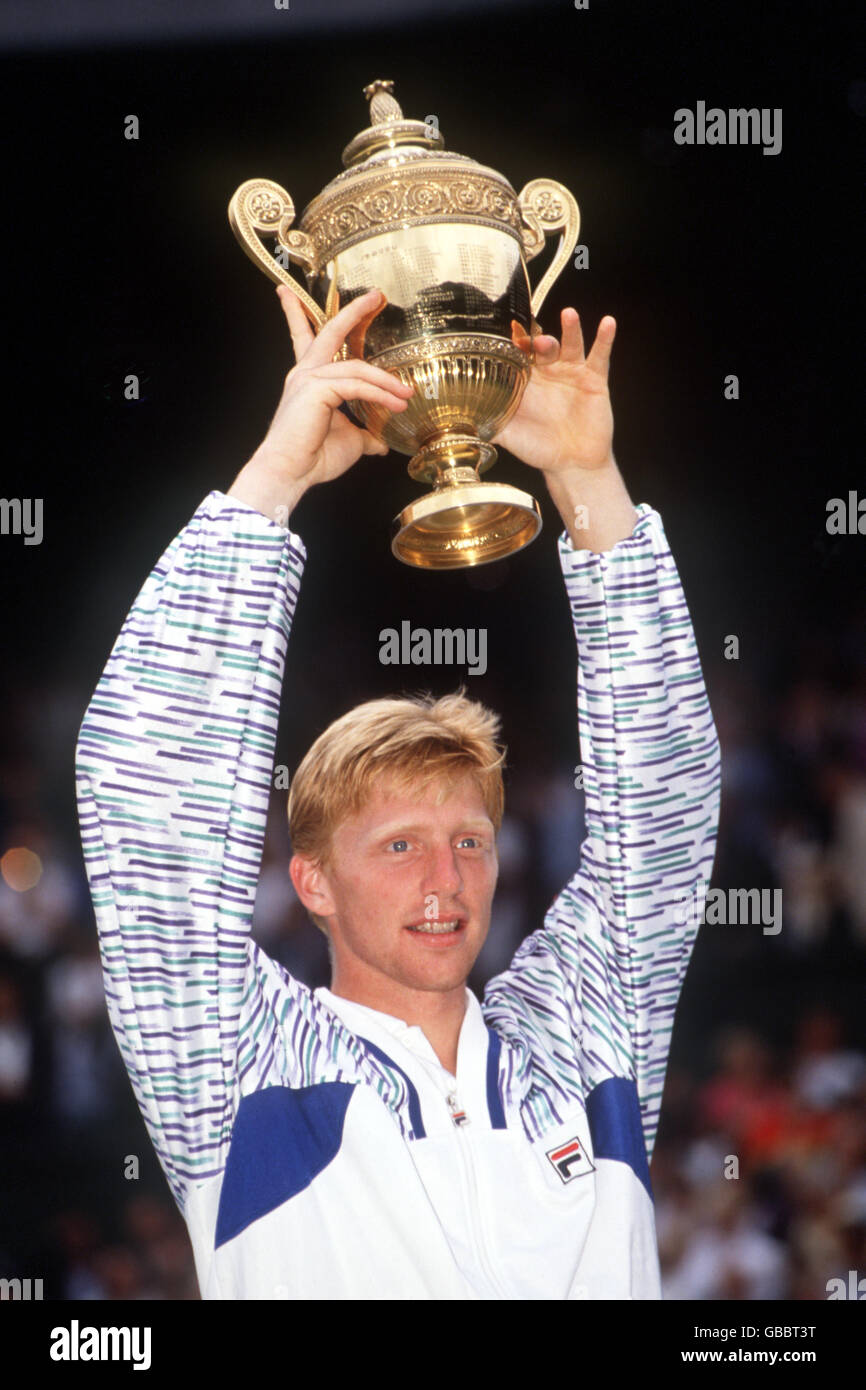Boris becker wimbledon trophy hi-res stock photography and images - Alamy