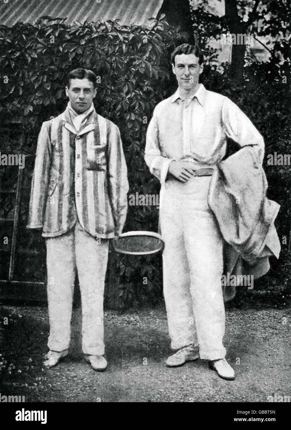 (L-R) H Laurie Doherty and Reggie F Doherty, men's singles champions ...