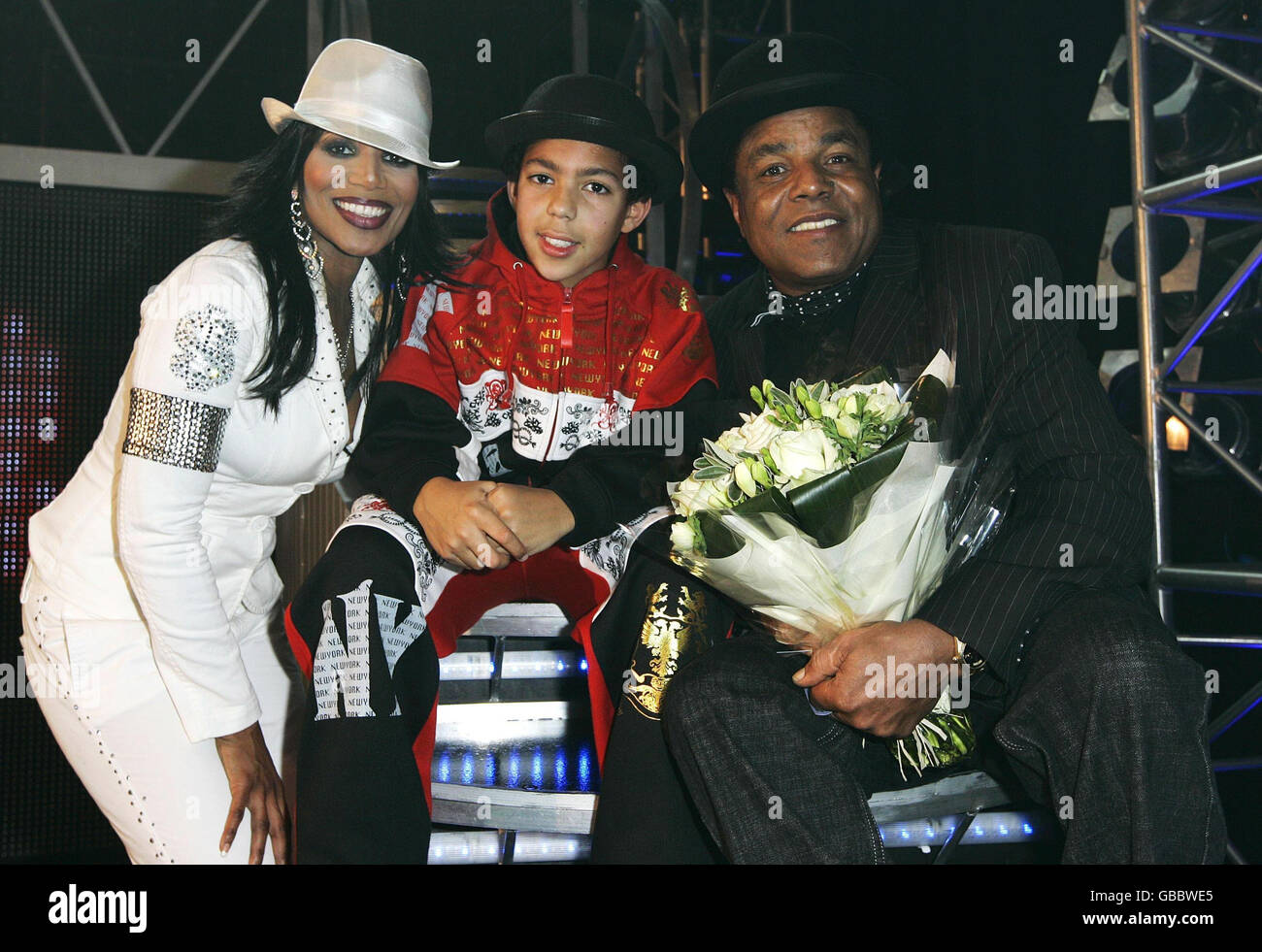 Tito Jackson (right) meets Kieran Alleyne (centre) and former 5 Star ...