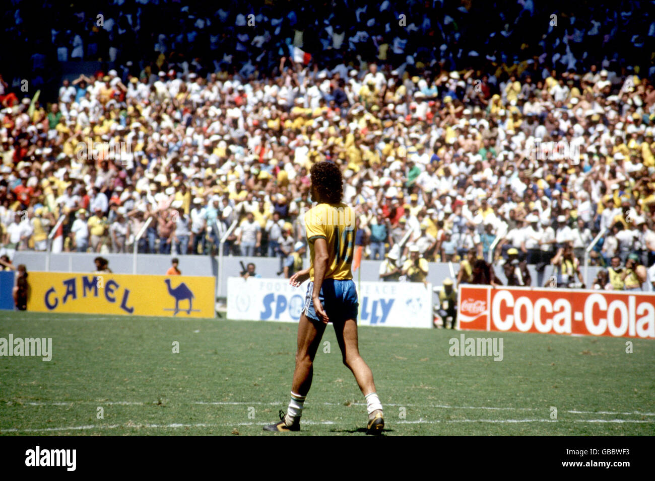 Soccer - World Cup Mexico 86 - Quarter Final - France v Brazil Stock ...