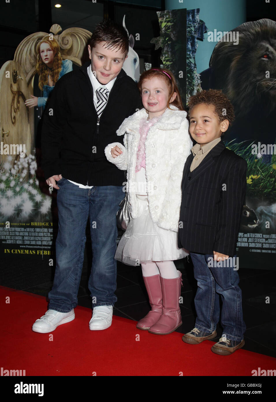 Eastenders actors (Left - Right) James Forde, Maisie Smith and Devon ...
