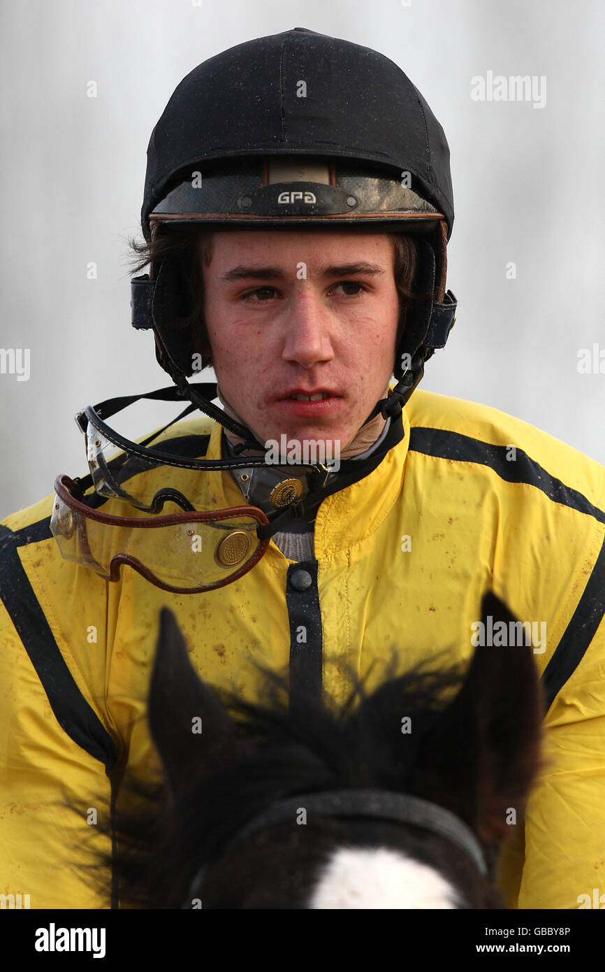 Horse Racing - Southwell Racecouse. Matthew Davies, Jockey Stock Photo ...