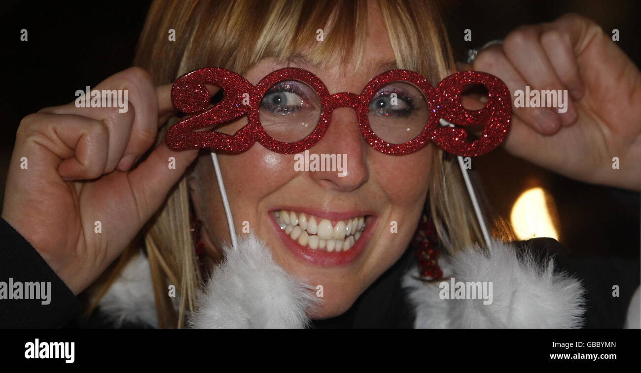 Laura Bletsoe enjoys the Hogmanay celebrations for the New Year on ...