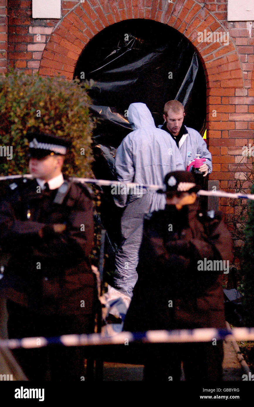 Woman stabbed to death in home Stock Photo - Alamy