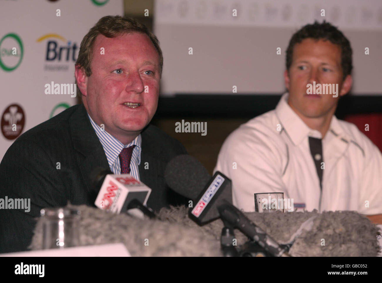 Surrey Captain Jonathan Batty looks on as Chief Executive of Brit ...