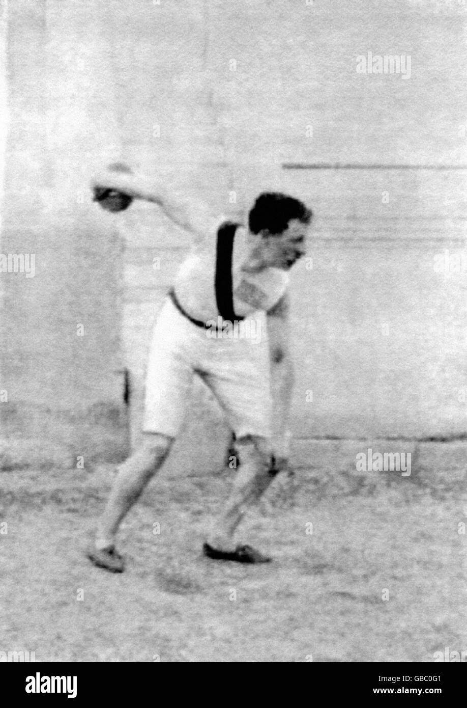 Athletics - Athens Olympic Games 1896 - Men's Discus. USA's Robert ...