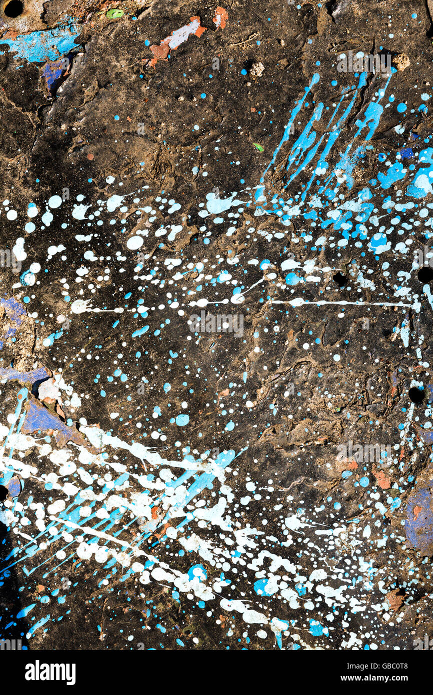 old rusty metal surface with stained colorful paint Stock Photo - Alamy