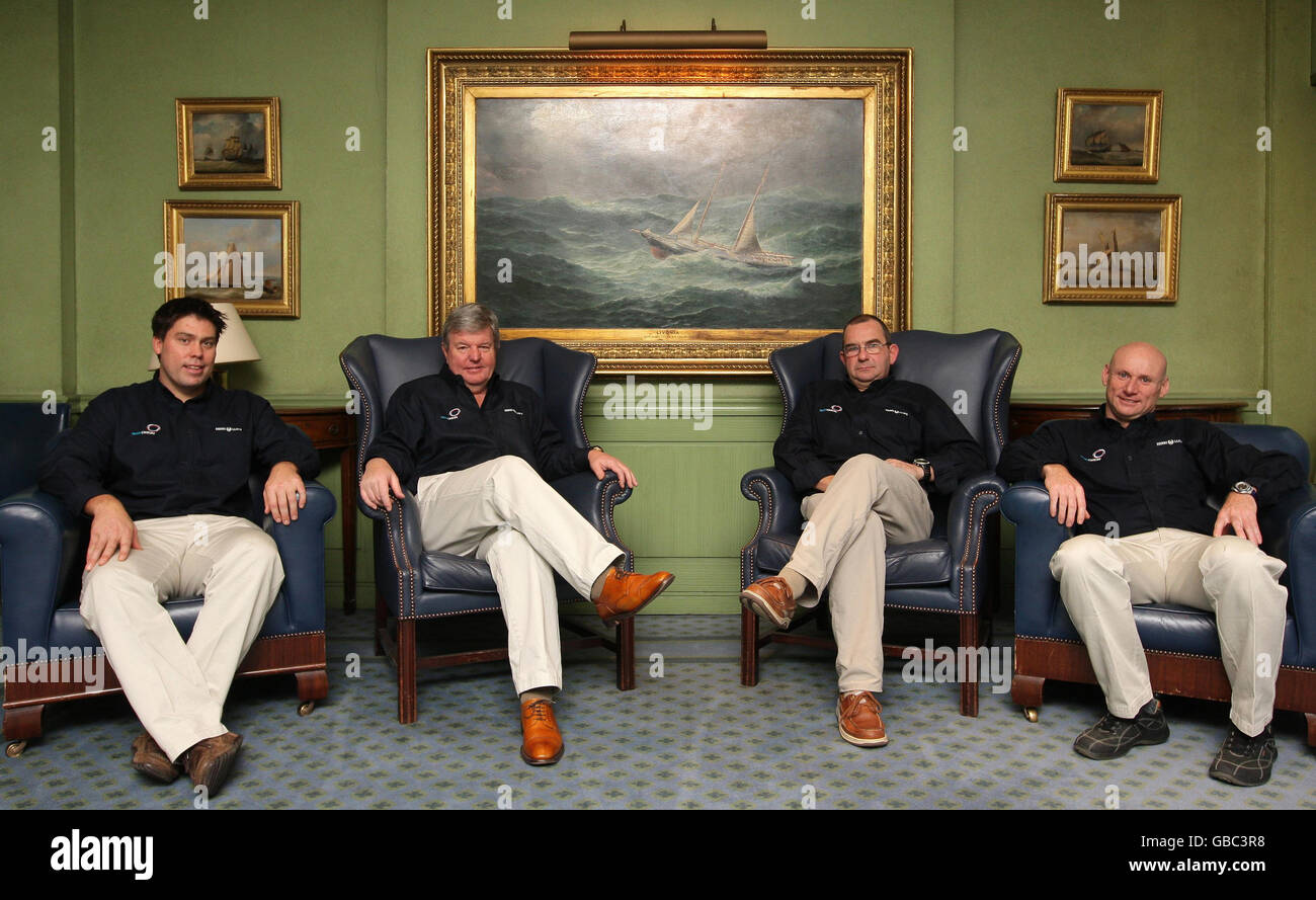 The British America's Cup Challenger team, Teamorigin, (left to right ...