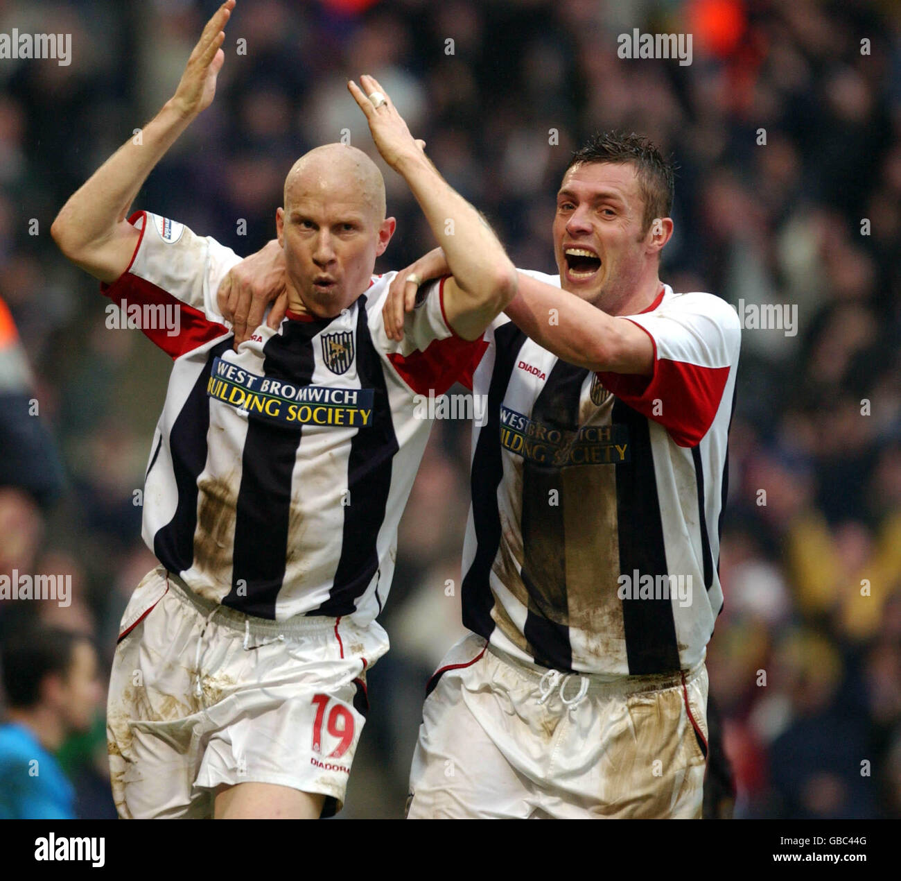 West Bromwich Albion's Lee Hughes celebrates scoring the winning goal ...
