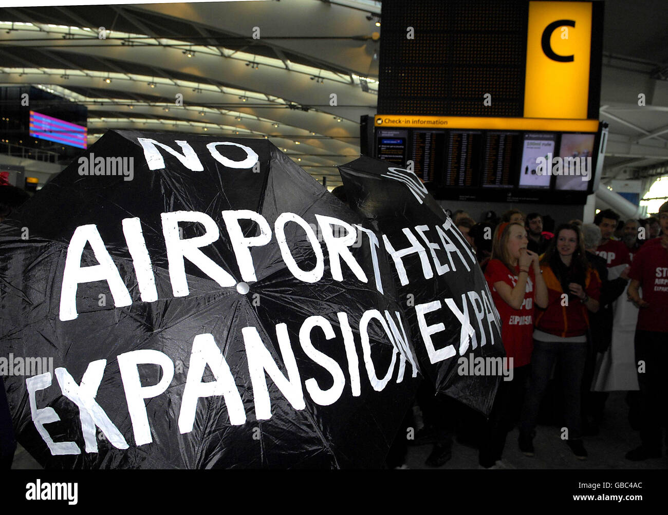 Heathrow third runway protest Stock Photo - Alamy