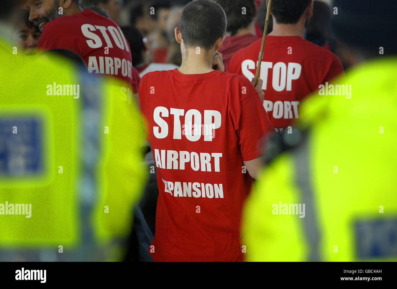 Heathrow third runway protest Stock Photo - Alamy