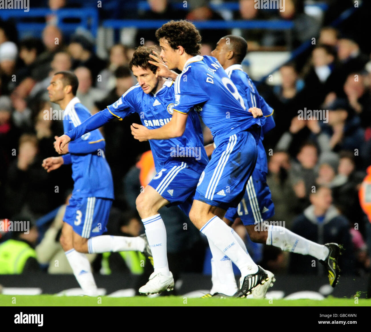 Chelseas juliano belletti celebrates making the score 1 1 hi-res stock ...
