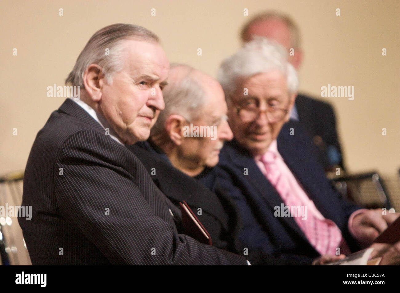 (left to right) Albert Reynolds, Liam Cosgrave, Garret Fitzgerald ...
