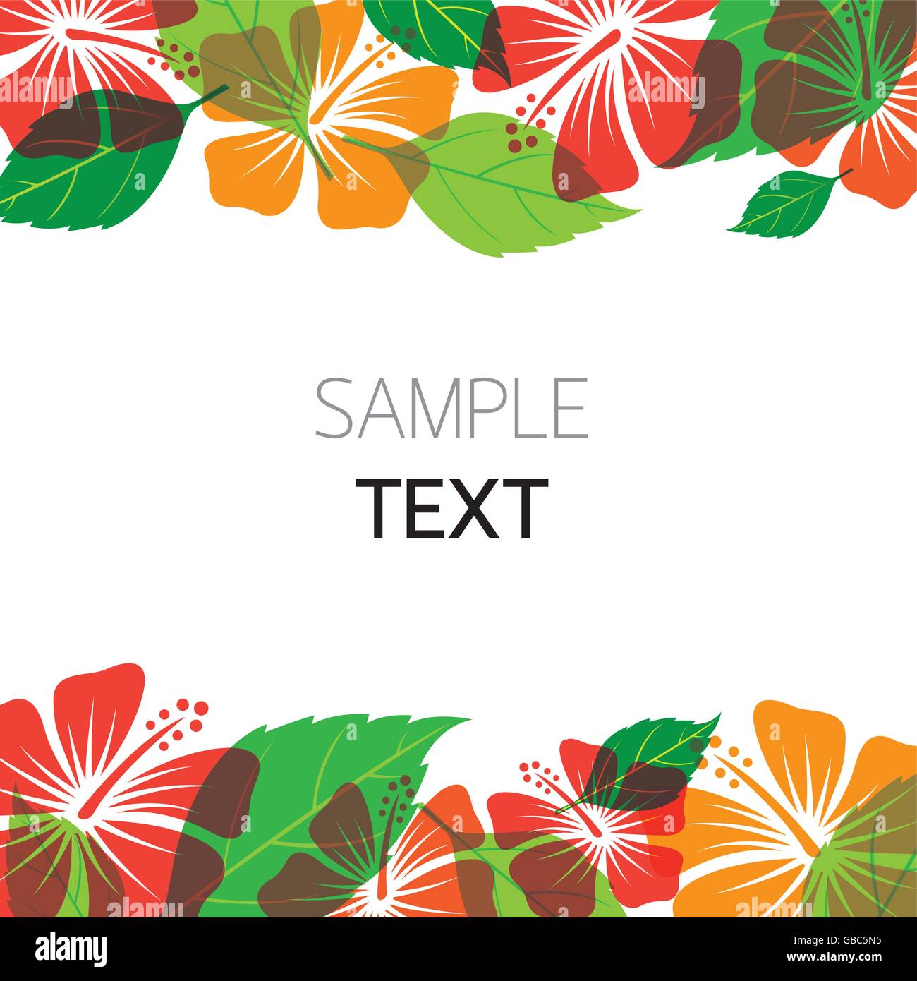 Hibiscus Background, Flowers, Tropical, Summer Stock Vector Image & Art ...