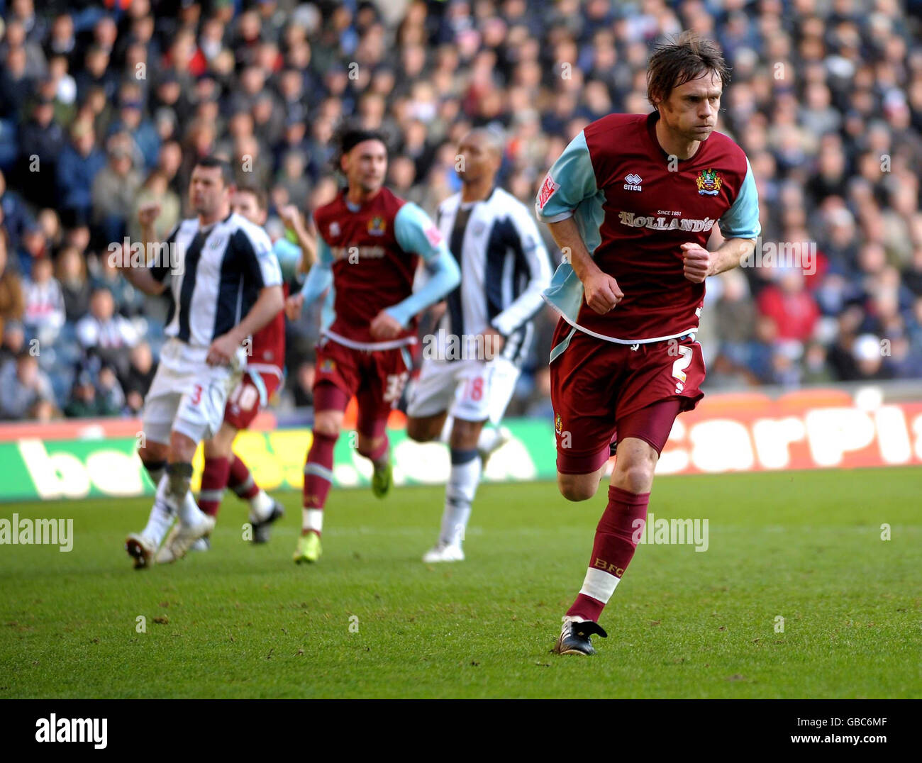 Burnley's Graham Alexander celebrates scoring his sides first goal of ...