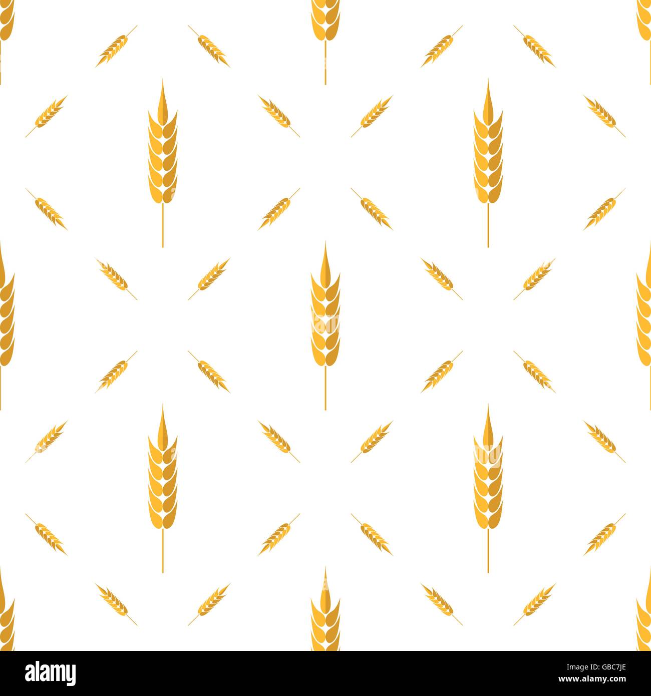 Seamless Wheat Pattern. Set of Ears Stock Vector Image & Art - Alamy