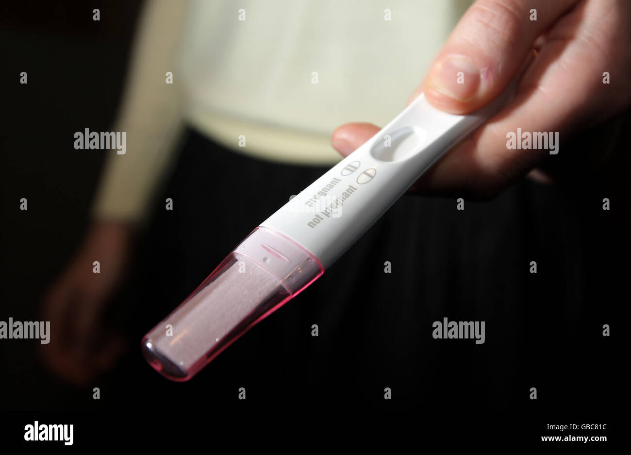 A home pregnancy test, and its instructions Stock Photo - Alamy