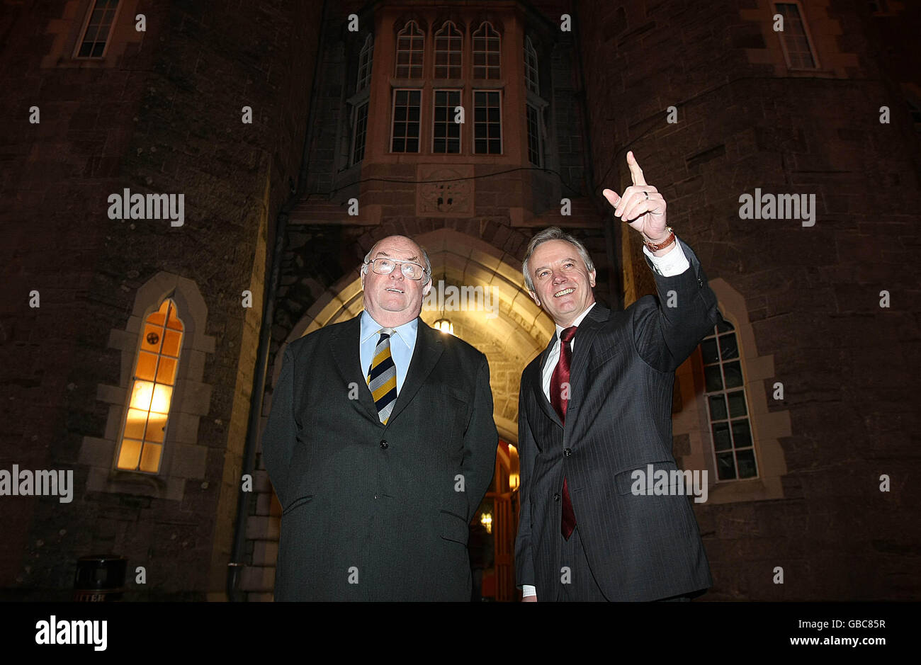 President of NUI Maynooth Prof John Hughes (right) and Mr Justice Paul ...