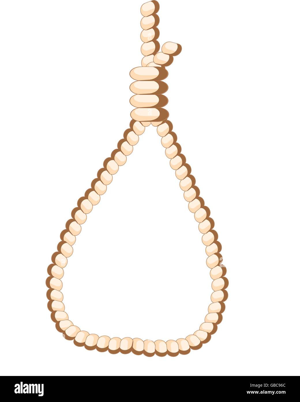 Loop from rope Stock Vector Image & Art - Alamy