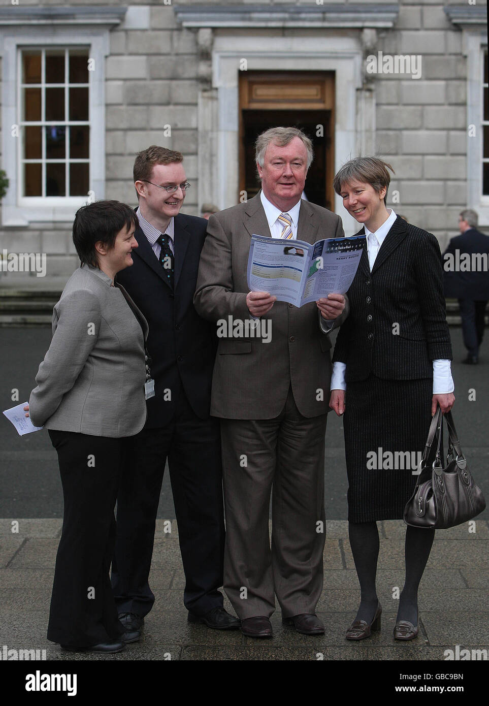 Left to right. Grainne Collins (Senior Researcher), Barry Comerford ...
