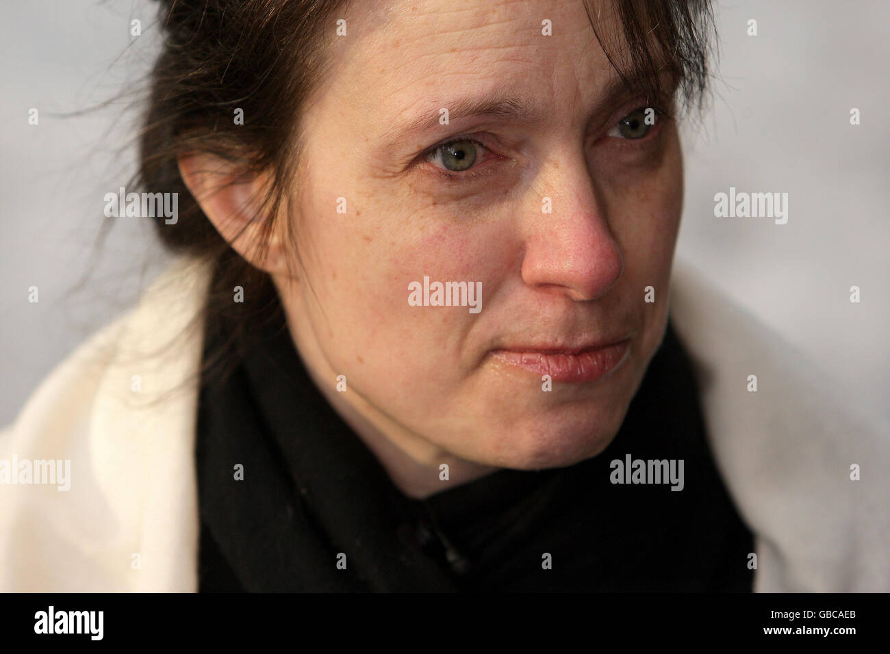 Multiple sclerosis sufferer Debbie Purdy speaks to the media as she ...