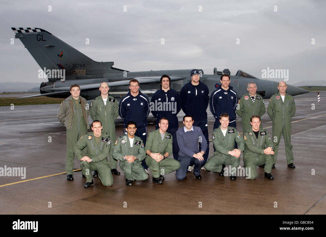 Scotland squad members Kelly Brown, Craig Hamilton, Geoff Cross and ...