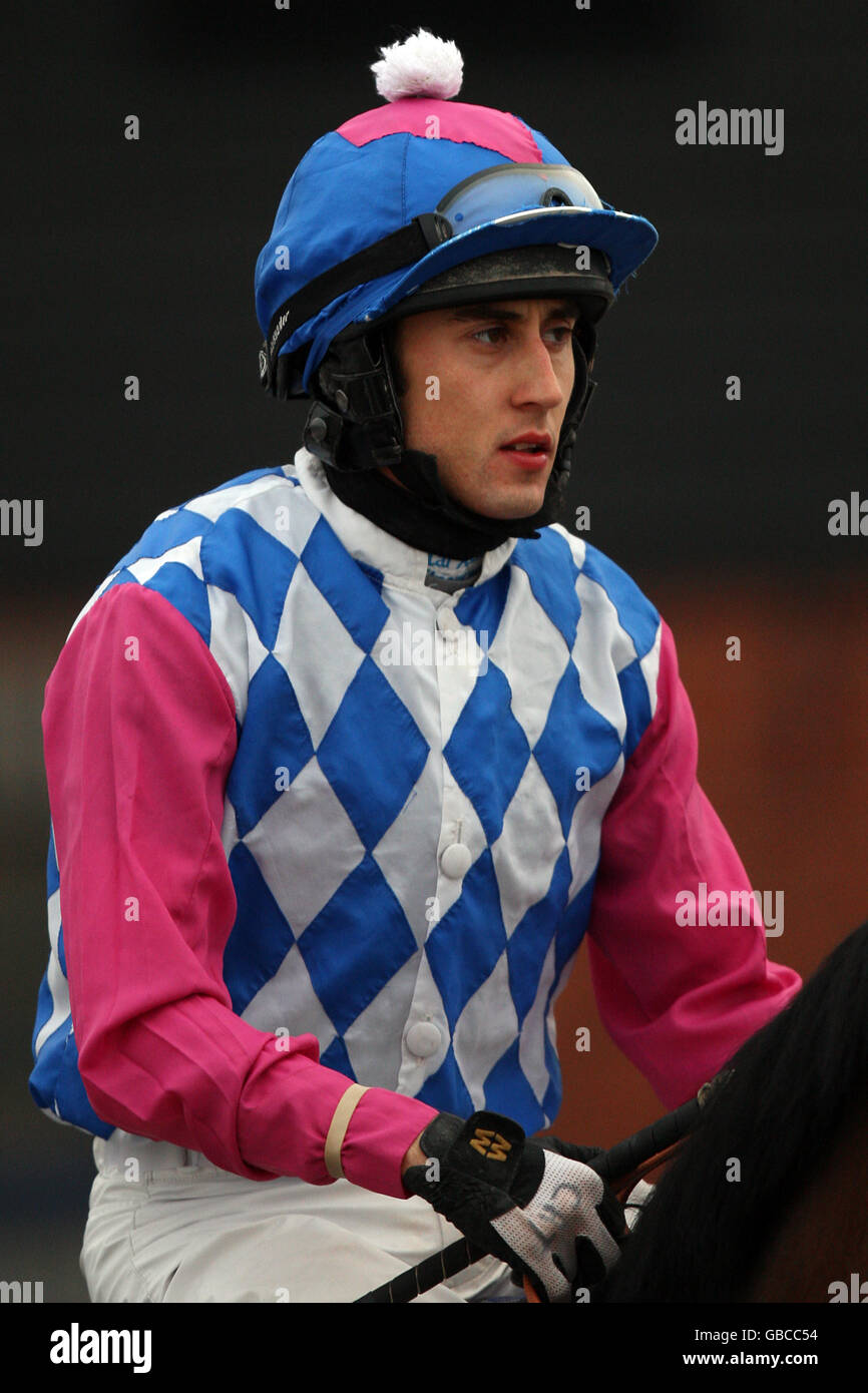 Horse Racing - Southwell Racecouse. Chris Catlin, Jockey Stock Photo ...