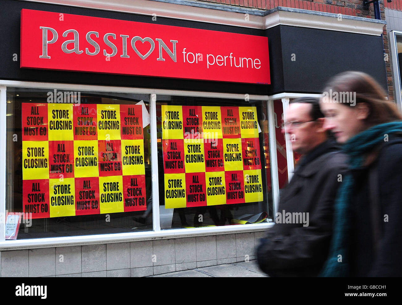 A general view showing the sign of the Passion for Perfume store in ...