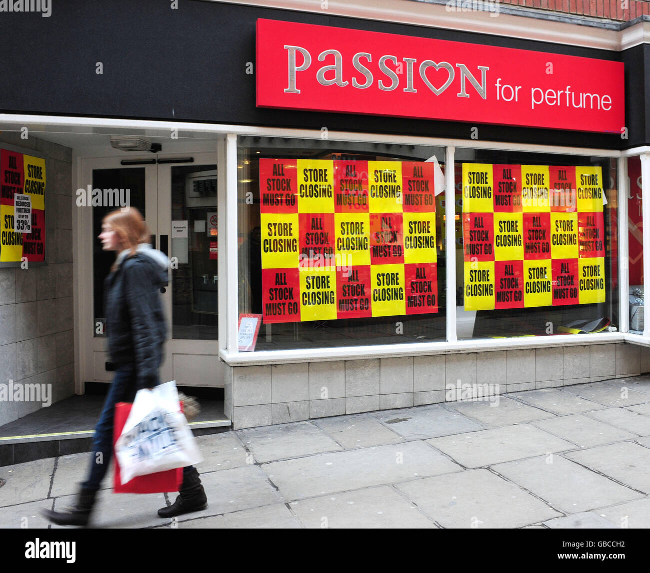 A general view showing the sign of the Passion for Perfume store in ...