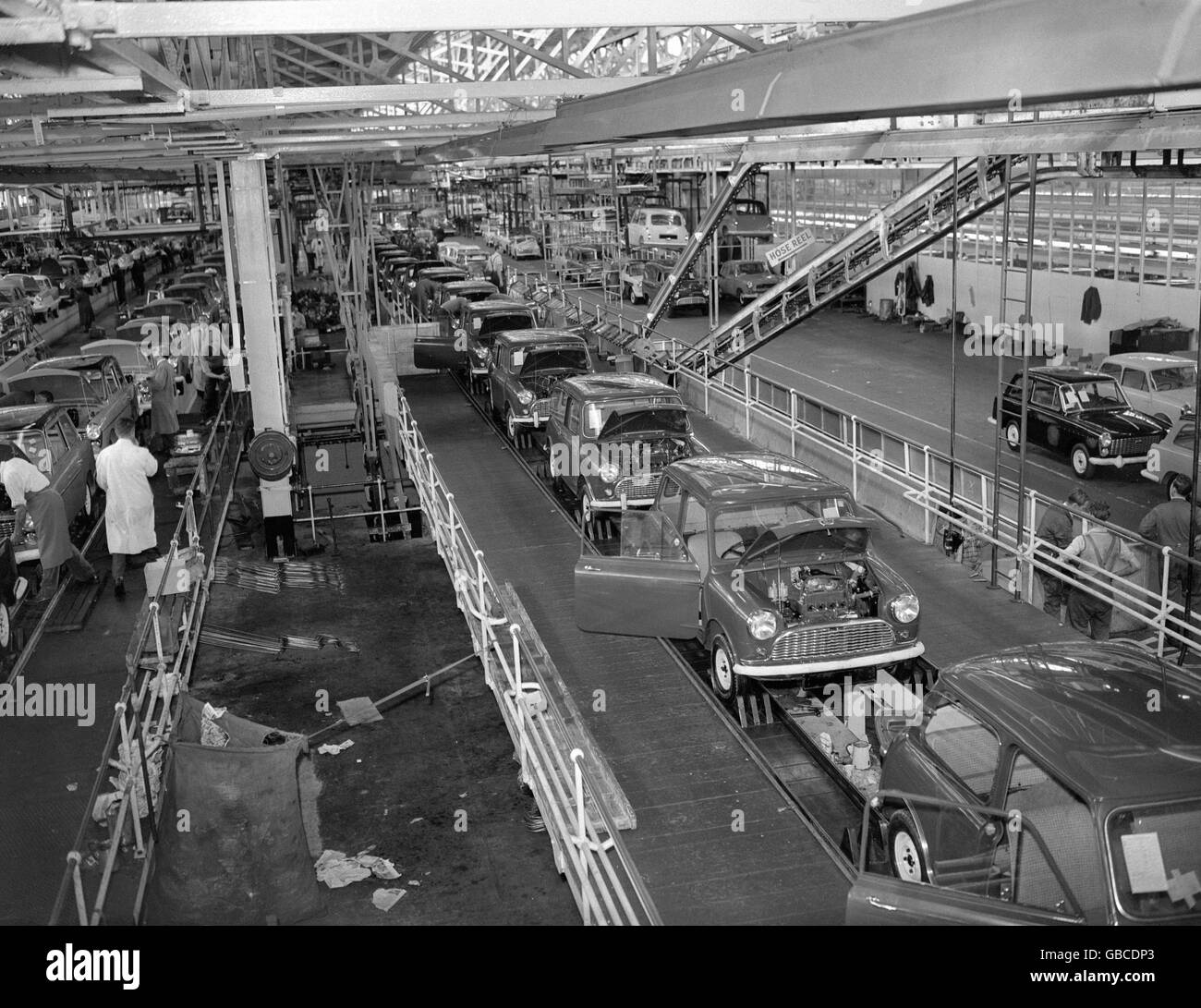 A view of the mini assembly lines in the new factory of Austin works in ...