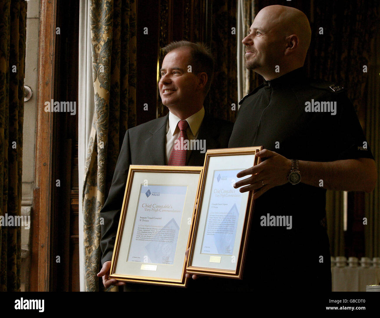 Strathclyde Police Officers Honoured High Resolution Stock Photography ...