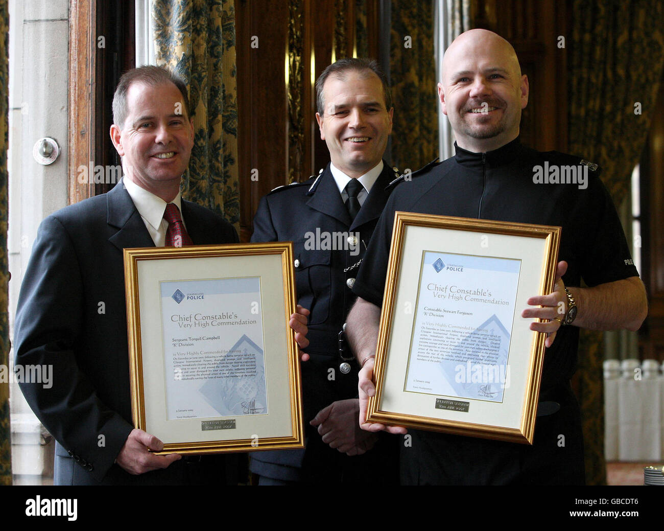 Strathclyde Police Officers Honoured High Resolution Stock Photography ...