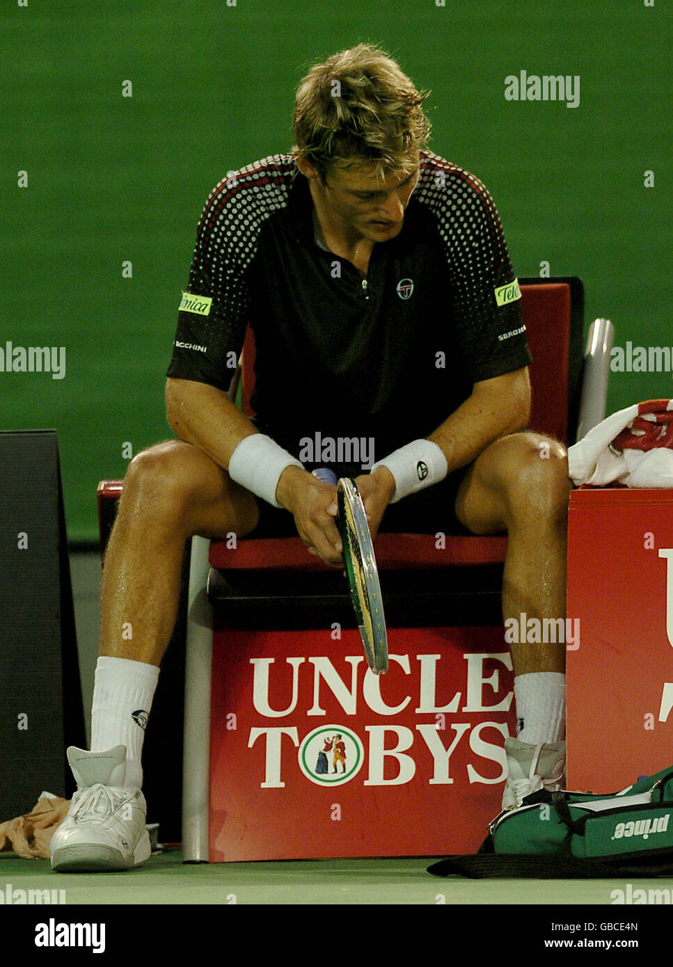 Tennis - Australian Open 2004 - Semi Final. A dejected Juan Carlos ...