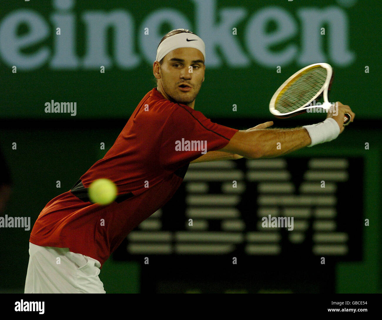 Tennis - Australian Open 2004 - Semi Final. Roger Federer of ...