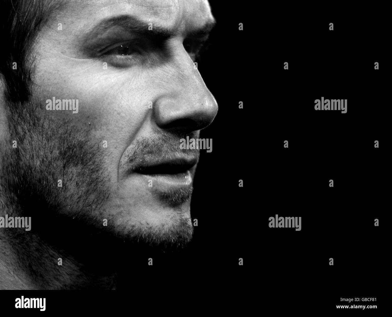 David Beckham Soccer Black And White