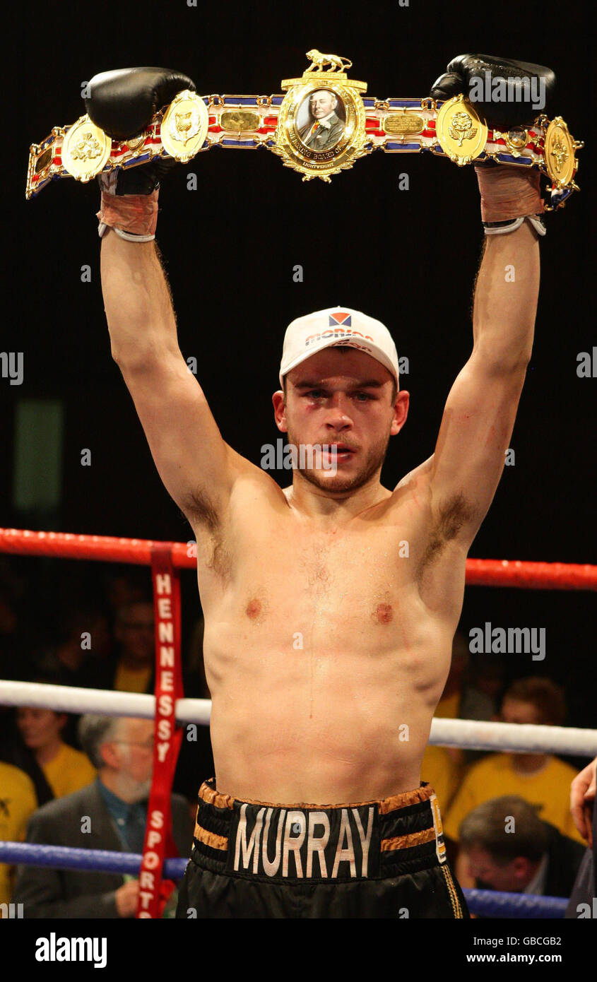 John murray wins the british lightweight title fight hi-res stock ...