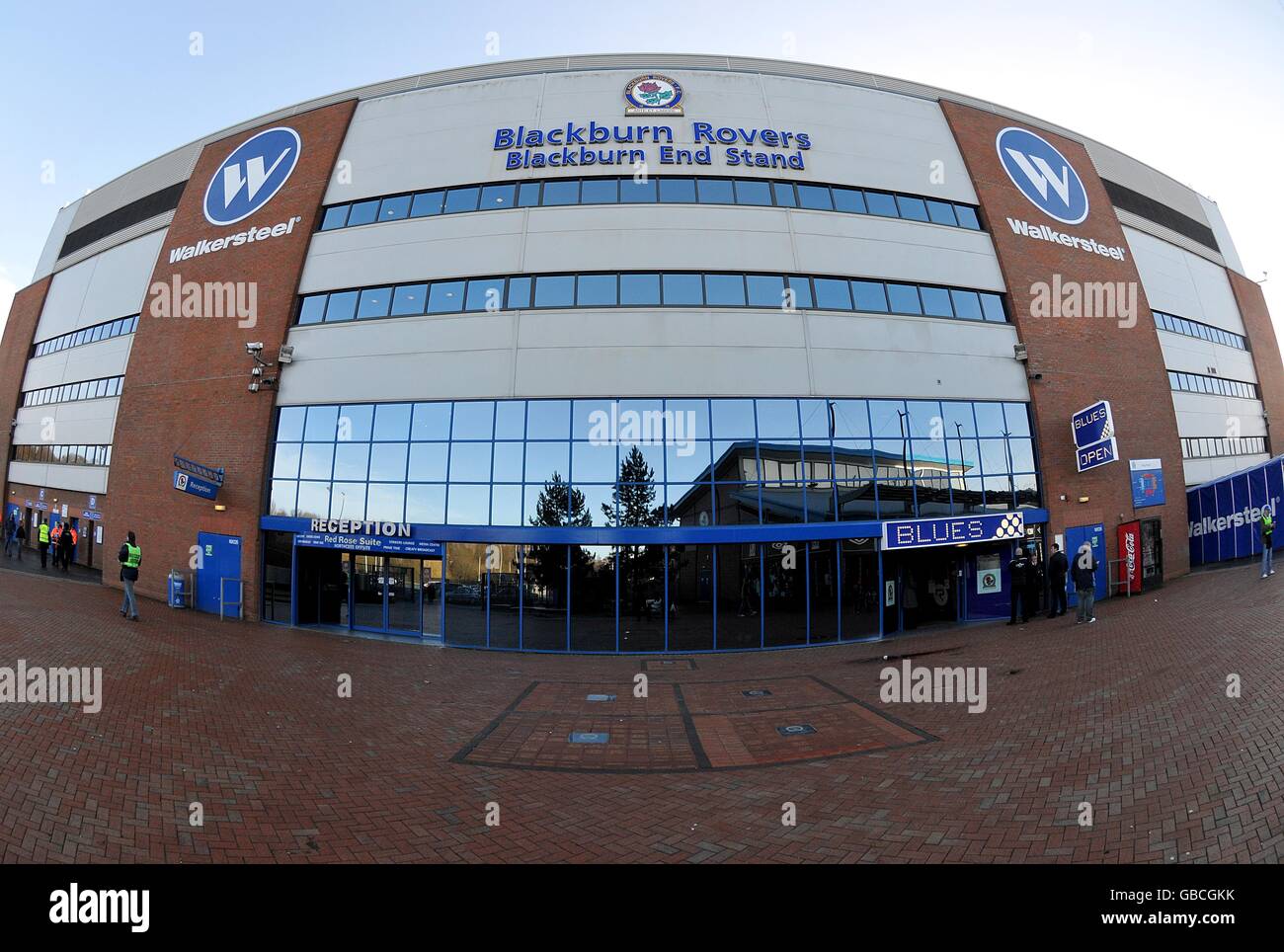 Blackburn end stand football general view gv datacoapplies hi-res stock ...