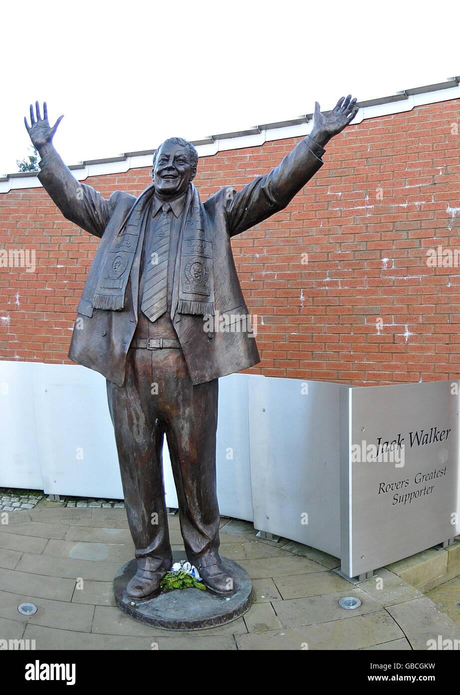Jack walker statue outside ewood park hi-res stock photography and ...